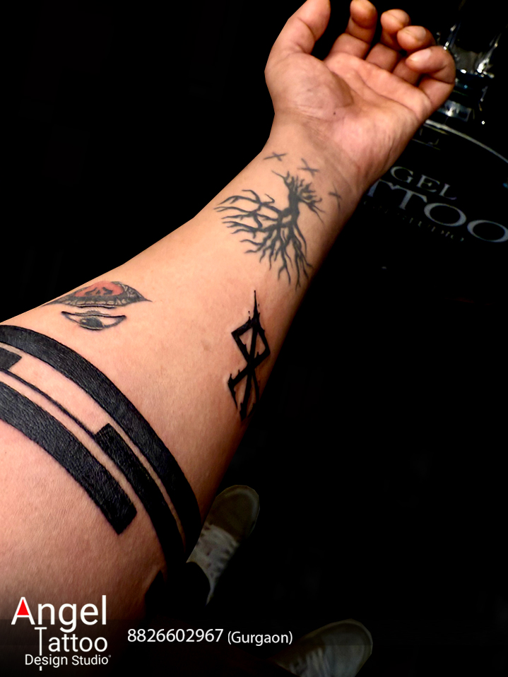 Square Forearm Tattoos