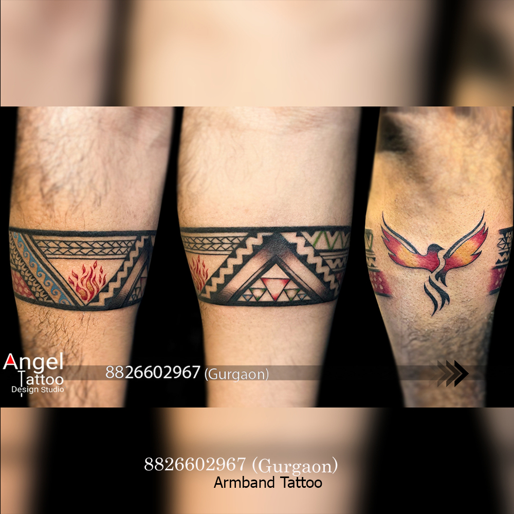 Colourful Armband Tattoos